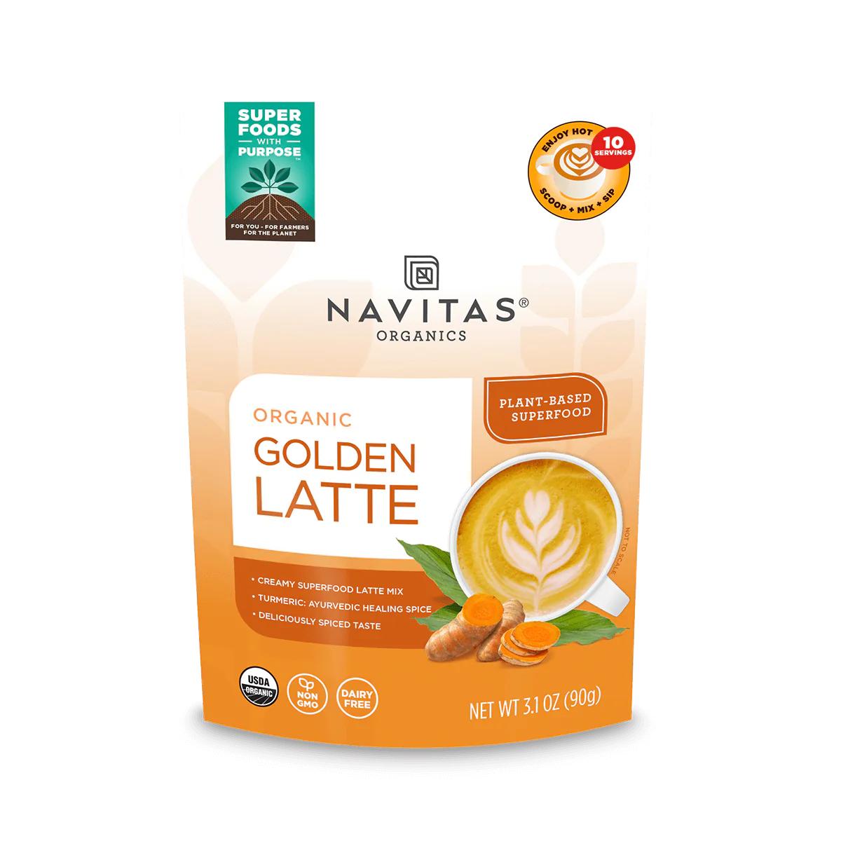 (HẾT HÀNG) Latte Nghệ Navitas thuần thực vật - Chiwon