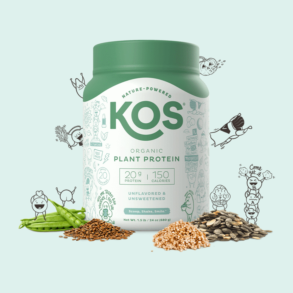 (HẾT HÀNG) KOS Organic Plant Protein vị tự nhiên - Chiwon